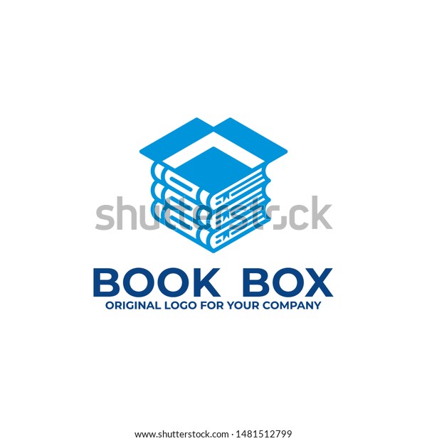 Blue Book Boxes Logo Design Can Stock Vector (Royalty Free) 1481512799 ...