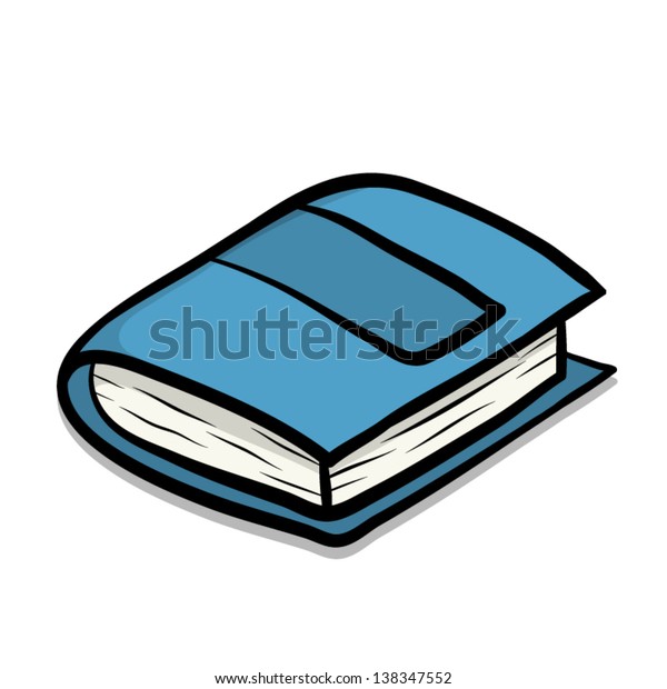 Blue Book Cartoon Vector Illustration Isolated Stock Vector (Royalty ...