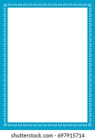Blue Border Art Picture Frame Vector Stock Vector (Royalty Free ...