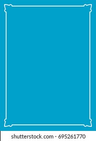 Blue Border Frame Book Cover Vector Stock Vector (Royalty Free ...