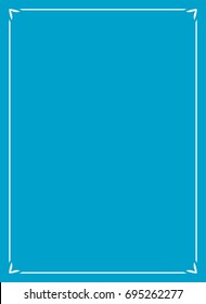 Blue Border Frame Book Cover Vector Stock Vector (Royalty Free ...