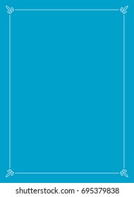 Blue Border Frame Book Cover Vector Stock Vector (Royalty Free ...