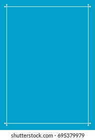 Blue Border Frame Book Cover Vector Stock Vector (Royalty Free ...