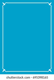 Blue Border Frame Book Cover Vector Stock Vector (Royalty Free ...