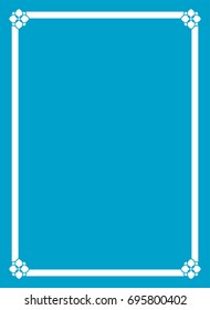 Blue Border Frame Book Cover Vector Stock Vector (Royalty Free ...