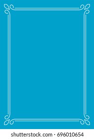 Blue Border Frame Book Cover Vector Stock Vector (Royalty Free ...