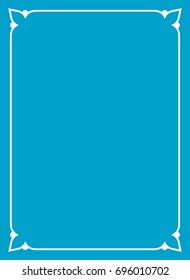 Blue Border Frame Book Cover Vector Stock Vector (Royalty Free ...