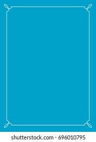 Blue Border Frame Book Cover Vector Stock Vector (Royalty Free ...