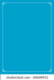 Blue Border Frame Book Cover Vector Stock Vector (Royalty Free ...