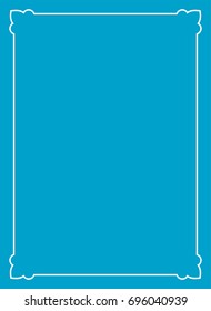 Blue Border Frame Book Cover Vector Stock Vector (Royalty Free ...