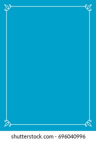 Blue Border Frame Book Cover Vector Stock Vector (Royalty Free ...
