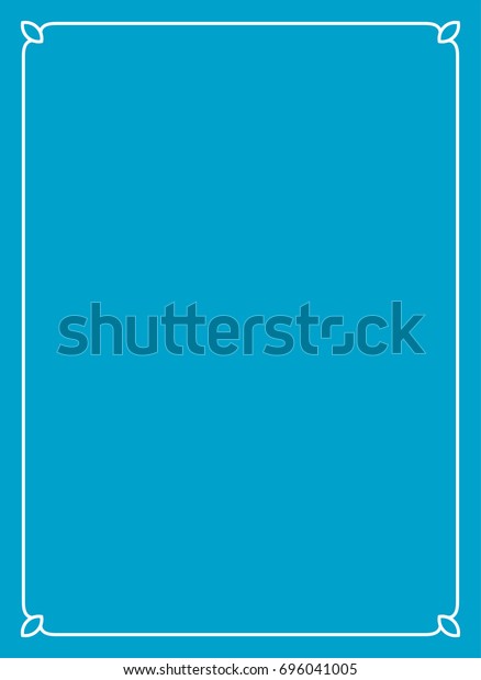 Blue Border Frame Book Cover Vector Stock Vector (Royalty Free ...