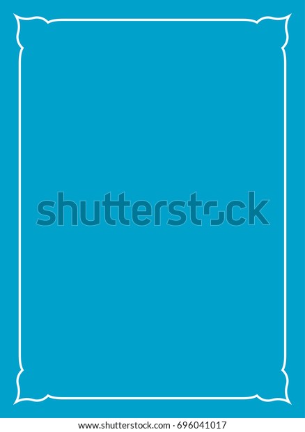 Blue Border Frame Book Cover Vector Stock Vector (Royalty Free ...