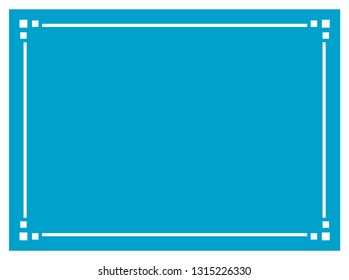 Blue Border Frame Vintage Vector Background Stock Vector (Royalty Free ...