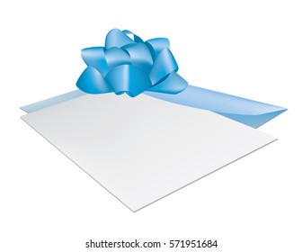 Blue Bow Invitation Vector Stock Vector (Royalty Free) 571951684 ...
