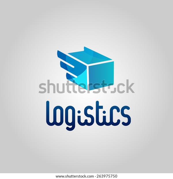 Blue Box Icon Wings Stock Vector (Royalty Free) 263975750 | Shutterstock
