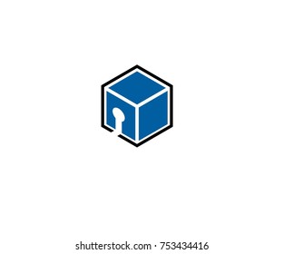 Blue Box Outline Bold Key Business Stock Vector (Royalty Free ...