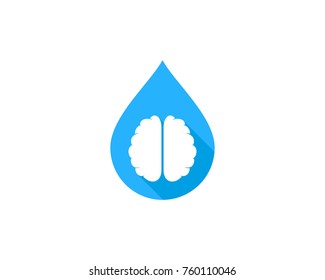 Blue Brain Icon Logo Design Element Stock Vector (Royalty Free ...