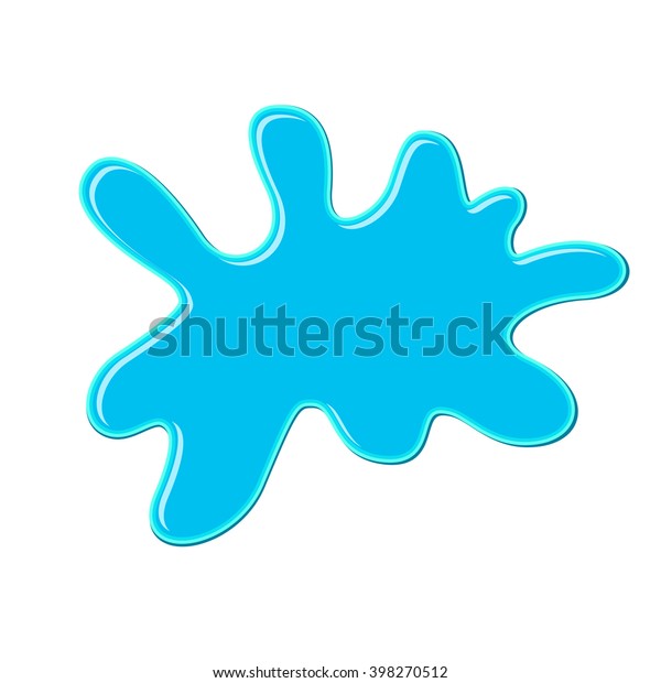 Blue Bubble Gum Blot Color Paint Stock Vector (Royalty Free) 398270512