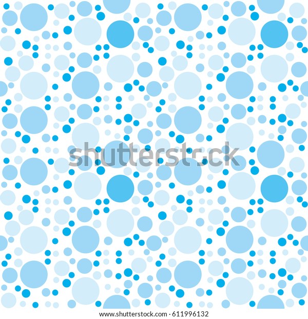 Blue Bubble Imagecolor Tile Geometric Seamless Stock Vector (Royalty ...