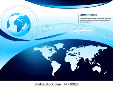 Blue Business Background Stock Vector (Royalty Free) 49769695 ...