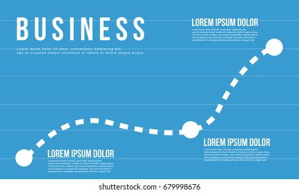 Blue Business Chart Graph Design Stock Vector (Royalty Free) 679998676 ...