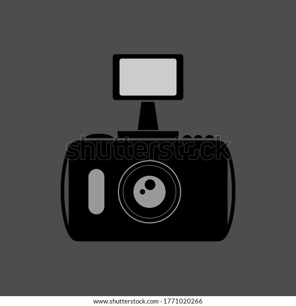 Blue Camera Vector Illustration Good Template Stock Vector (Royalty ...