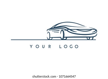 Blue Car Logo Stock Vector (Royalty Free) 1071664547 | Shutterstock