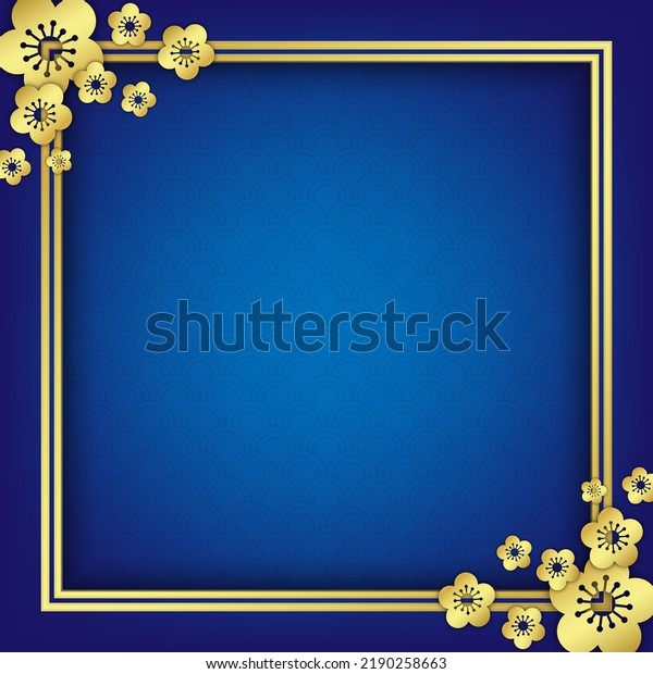Blue Celebration Background Chinese Style Abstract Stock Vector ...