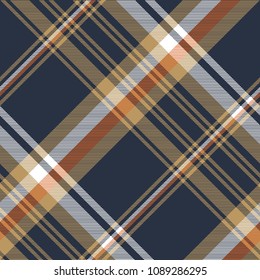 Blue Check Diagonal Seamless Fabric Texture Stock Vector (Royalty Free ...