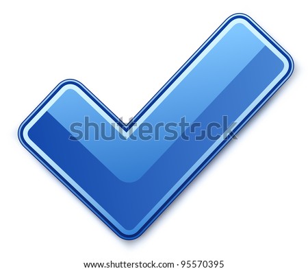 Blue Check Mark Vector Illustration Stock Vector (Royalty Free ...