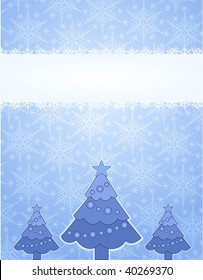 Blue Christmas Frame Stock Vector (Royalty Free) 40269370 | Shutterstock
