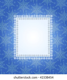 Blue Christmas Frame Stock Vector (Royalty Free) 41538454 | Shutterstock