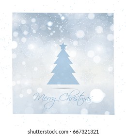 Blue Christmas Tree Border Stock Vector (Royalty Free) 667321321 ...