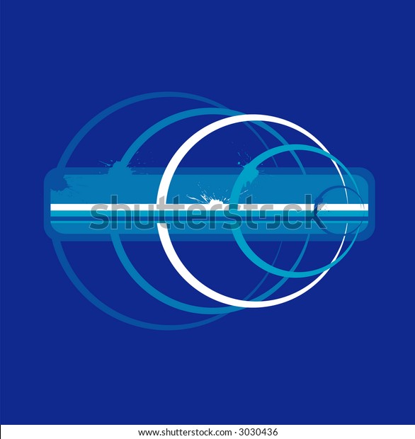 Blue Circle Banner Stock Vector (Royalty Free) 3030436 | Shutterstock