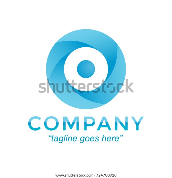 Blue Circle Company Logo Stock Vector (Royalty Free) 724700920 ...
