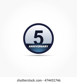 Blue Circle Number Some Light Effect Stock Vector (Royalty Free ...