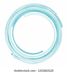 Blue Circle Symbol Sign Vector Design: vector de stock (libre de ...