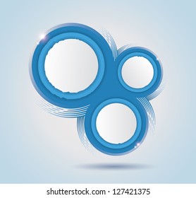 Blue Circles Template Eps10 Stock Vector (Royalty Free) 127421375 ...