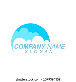 Blue Cloud Logo Template Ilustration Ready Stock Vector (Royalty Free ...