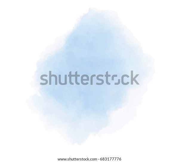 Blue Cloud Watercolor Background Splash Stock Vector (Royalty Free ...