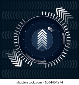 Background Blue Color Technology Design Wallpaper Stock Vector (Royalty ...