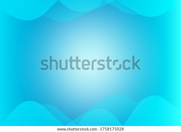 Blue Color Background Wave Effect Vector Stock Vector (Royalty Free ...