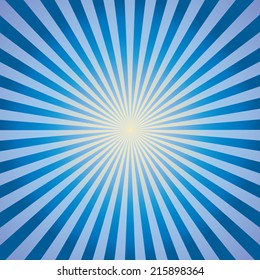 Blue Color Burst Background Vector Illustration Stock Vector (Royalty ...