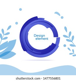Blue Color Circle Vector Illustration Stock Vector (Royalty Free ...