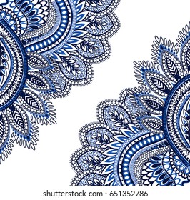 Blue Color Paisley Stock Vector (Royalty Free) 651352786 | Shutterstock