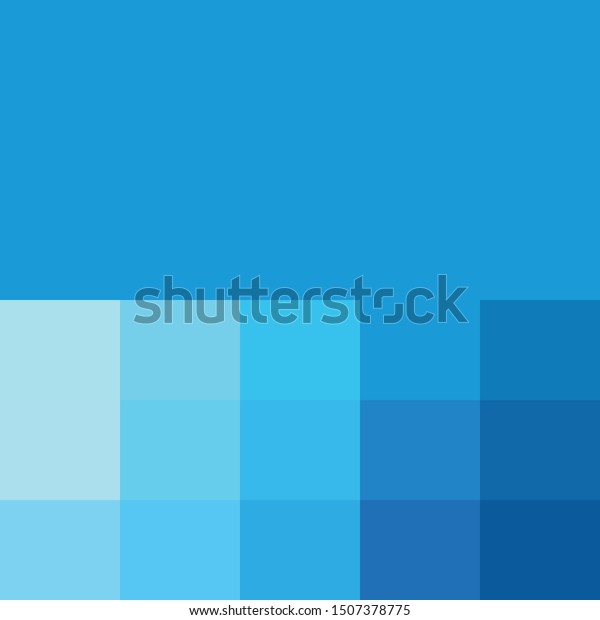 Blue Color Palette Vector Illustration Stock Vector (Royalty Free ...
