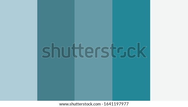 Blue Color Palette Vector Illustration Stock Vector (Royalty Free ...