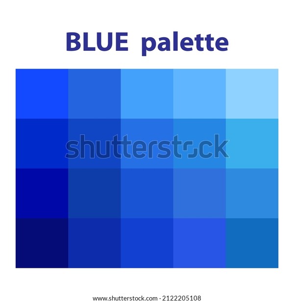 Blue Color Palette Vector Soft Calm: เวกเตอร์สต็อก (ปลอดค่าลิขสิทธิ์ ...