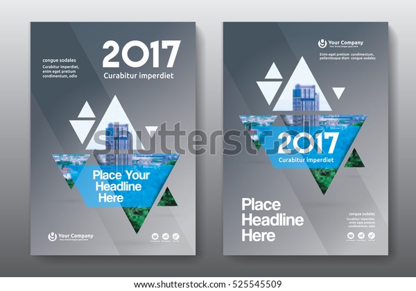 Blue Color Scheme City Background Business Stock Vector (Royalty Free ...